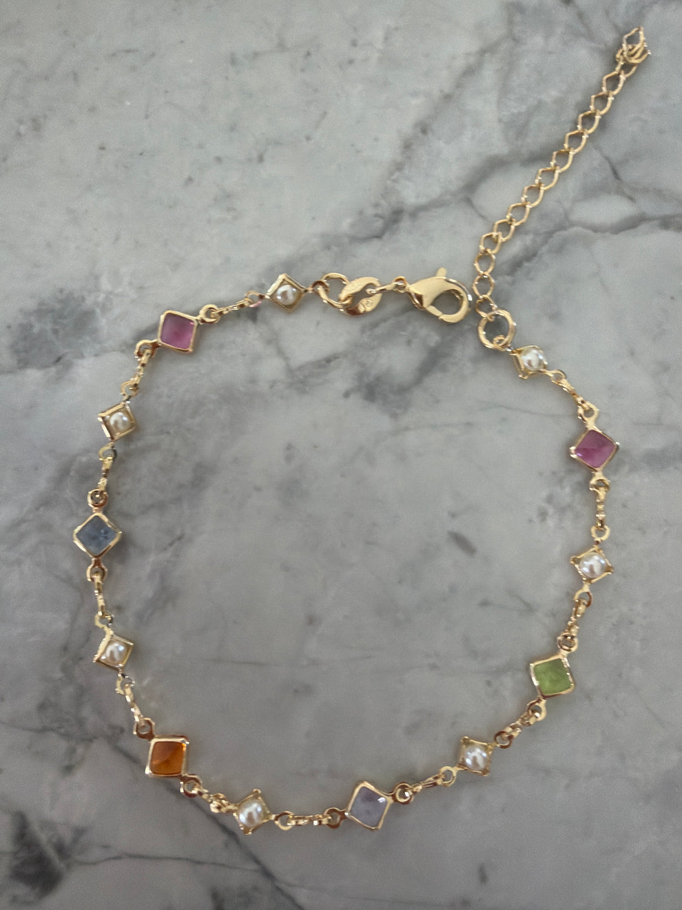 Pearl Sorbet Gem Bracelet SAMPLE SALE – Jacqueline Lee