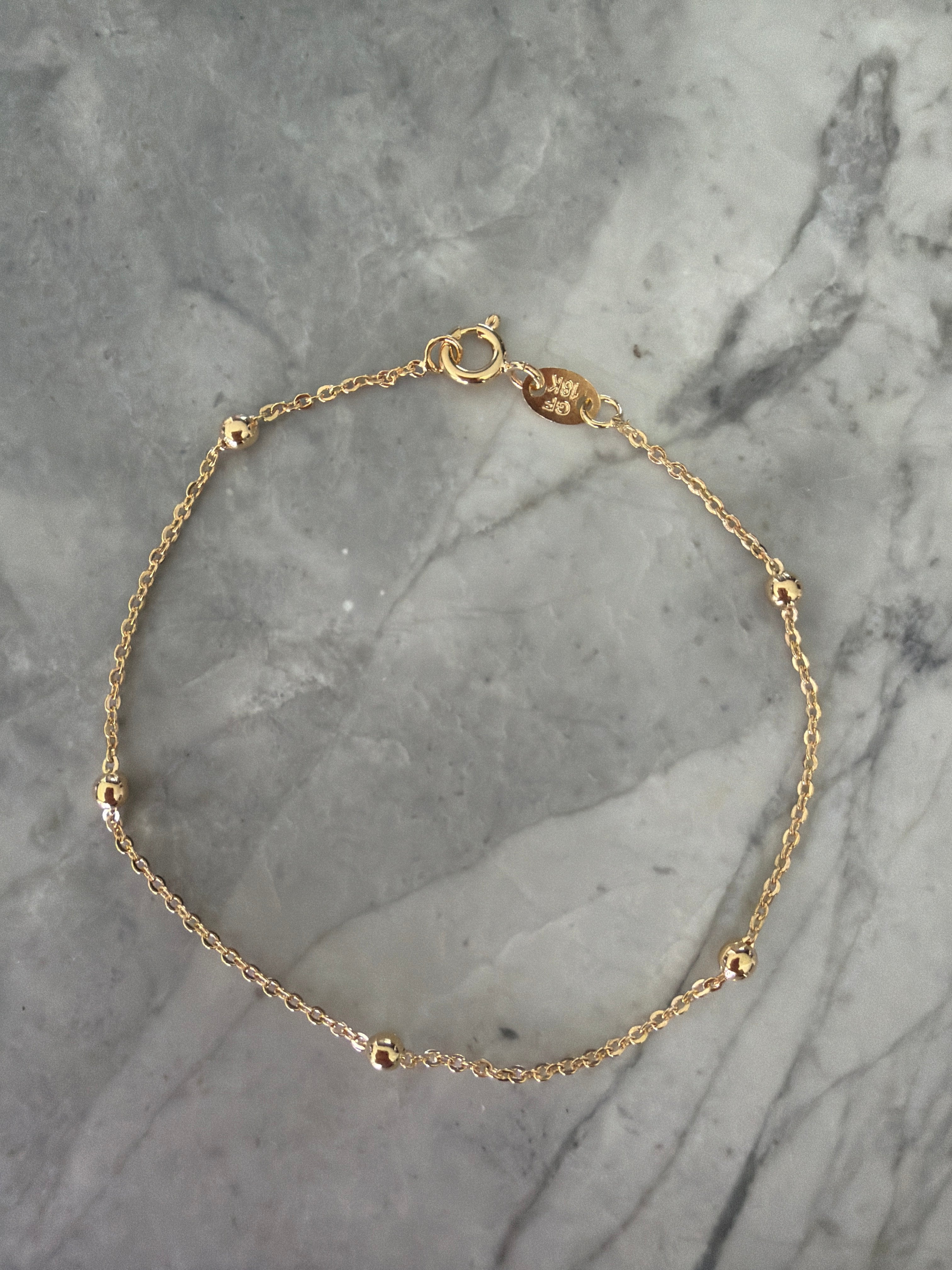 Sammy Satellite Bead Accent Chain Bracelet | 18K Gold-Filled - WED SAL ...