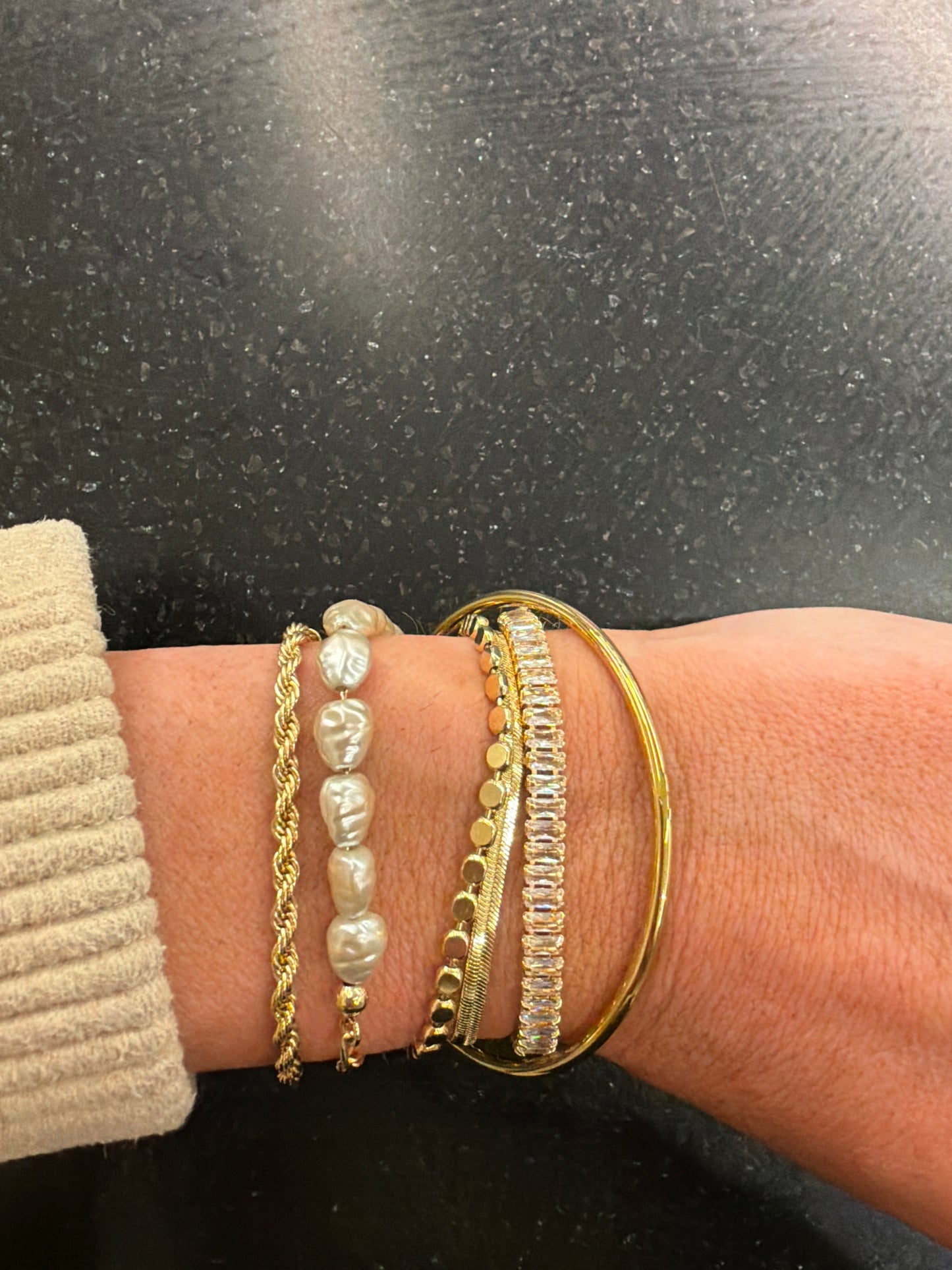 Rachel Pearl Figaro Bracelet – Jacqueline Lee